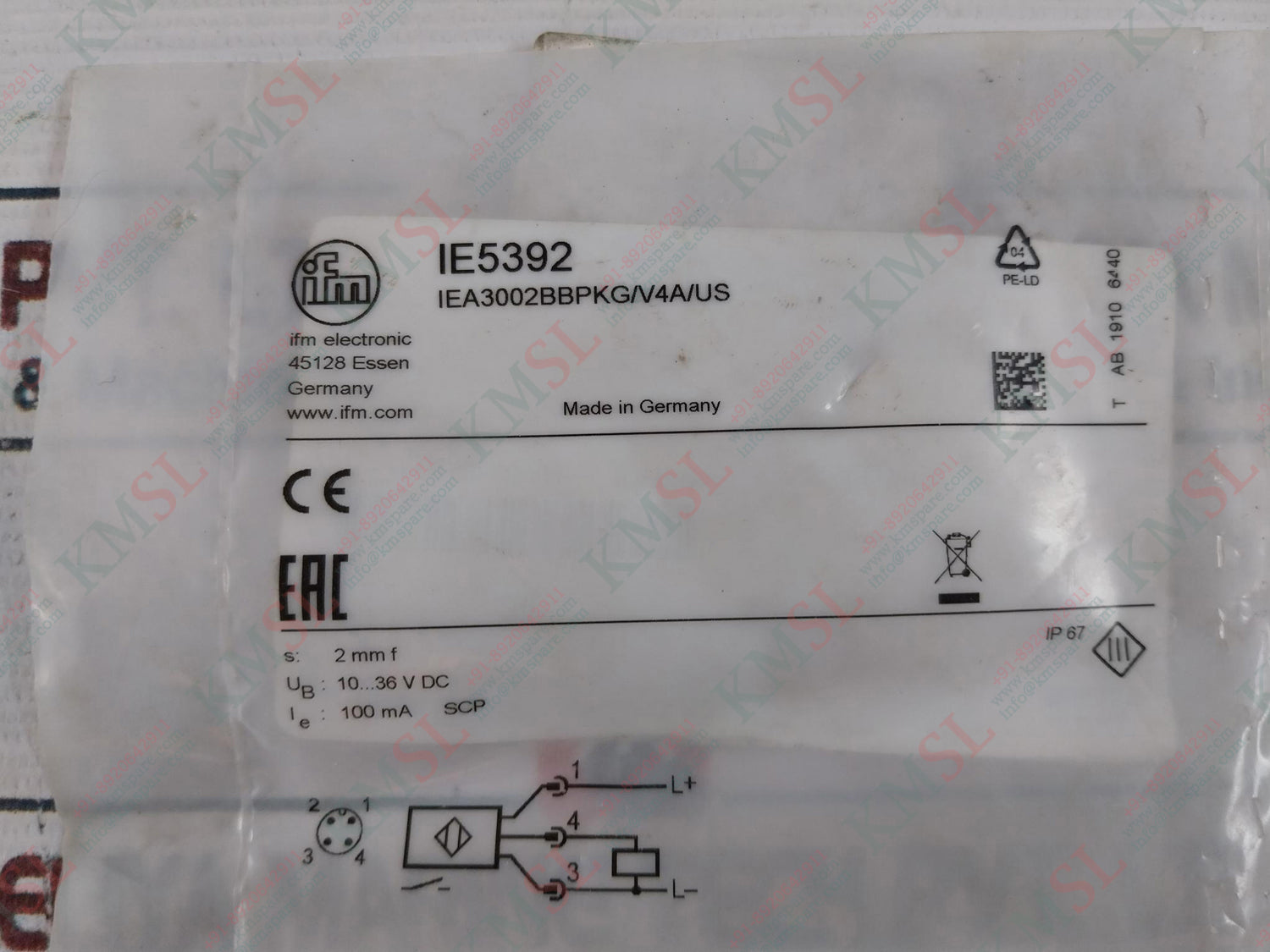 IE5392 IFM Inductive Sensor | Industrial Proximity Switch – KMSPARE ...