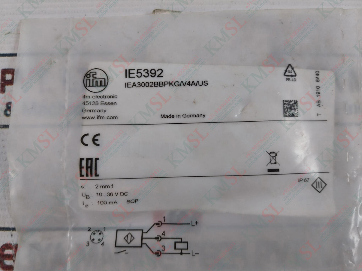 IE5392 IFM Inductive Sensor | Industrial Proximity Switch – KMSPARE ...